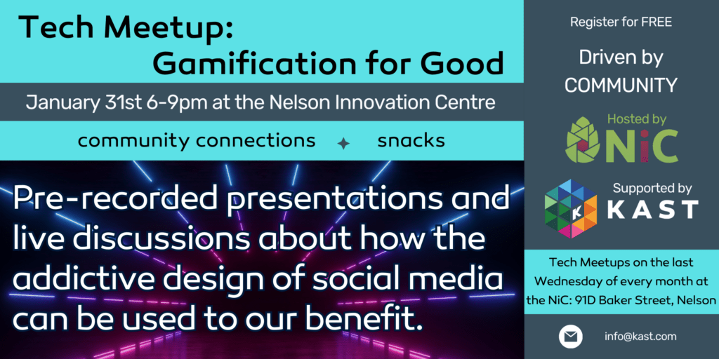 Nelson Tech Meetup: Gamification for Good | KAST