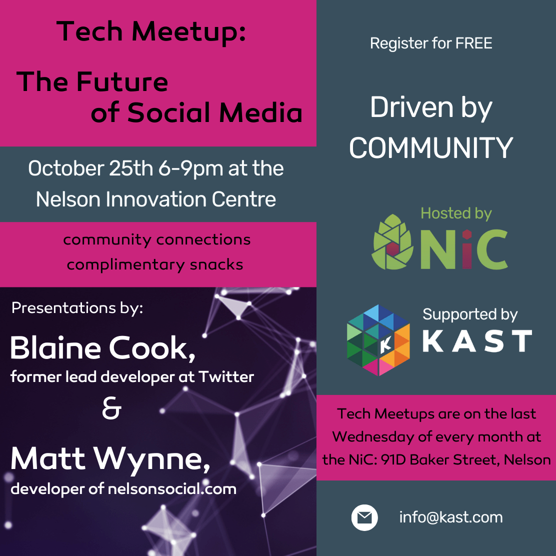 Nelson Tech Meetup: Future of Social Media | KAST